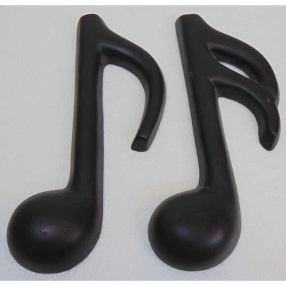 Homemade | Accents | 2 Pieces Treble Clef Ceramic Wall Decor Black ...